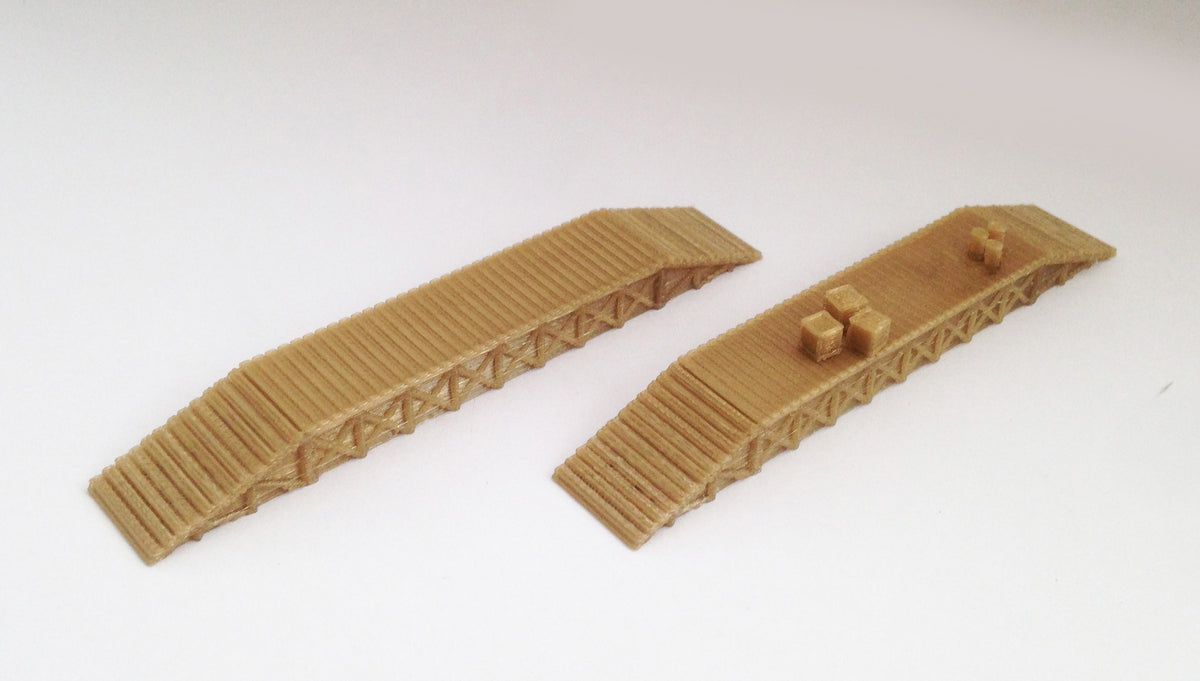 Wooden Style Platform Loading Dock w Goods Z Scale Outland Models Trai Wooden Style Platform Loading Dock w Goods Z Scale Outland Models Trai