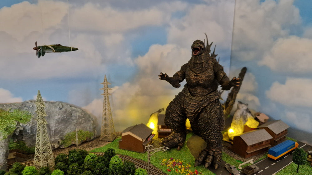 Godzilla x Front Mission Train Diorama – Outland Models