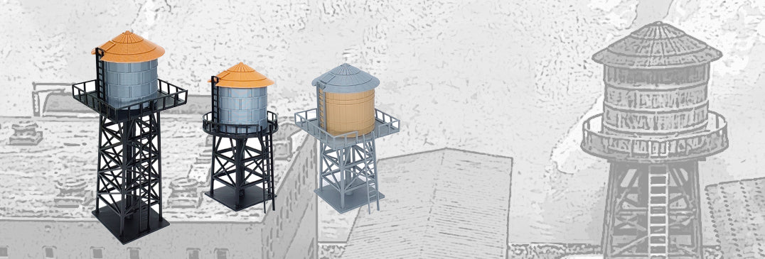 Re-designed water towers – Outland Models