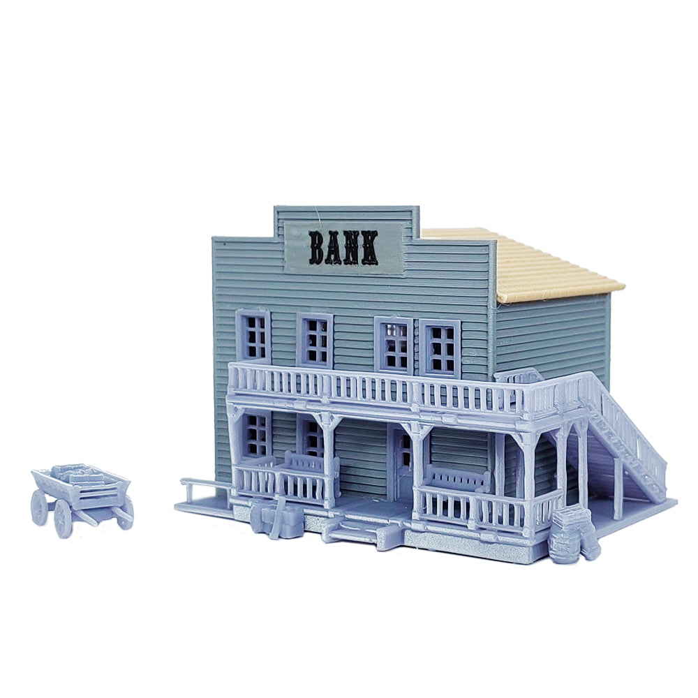 Old West Bank/Office Building 1:220 Z Scale – Outland Models