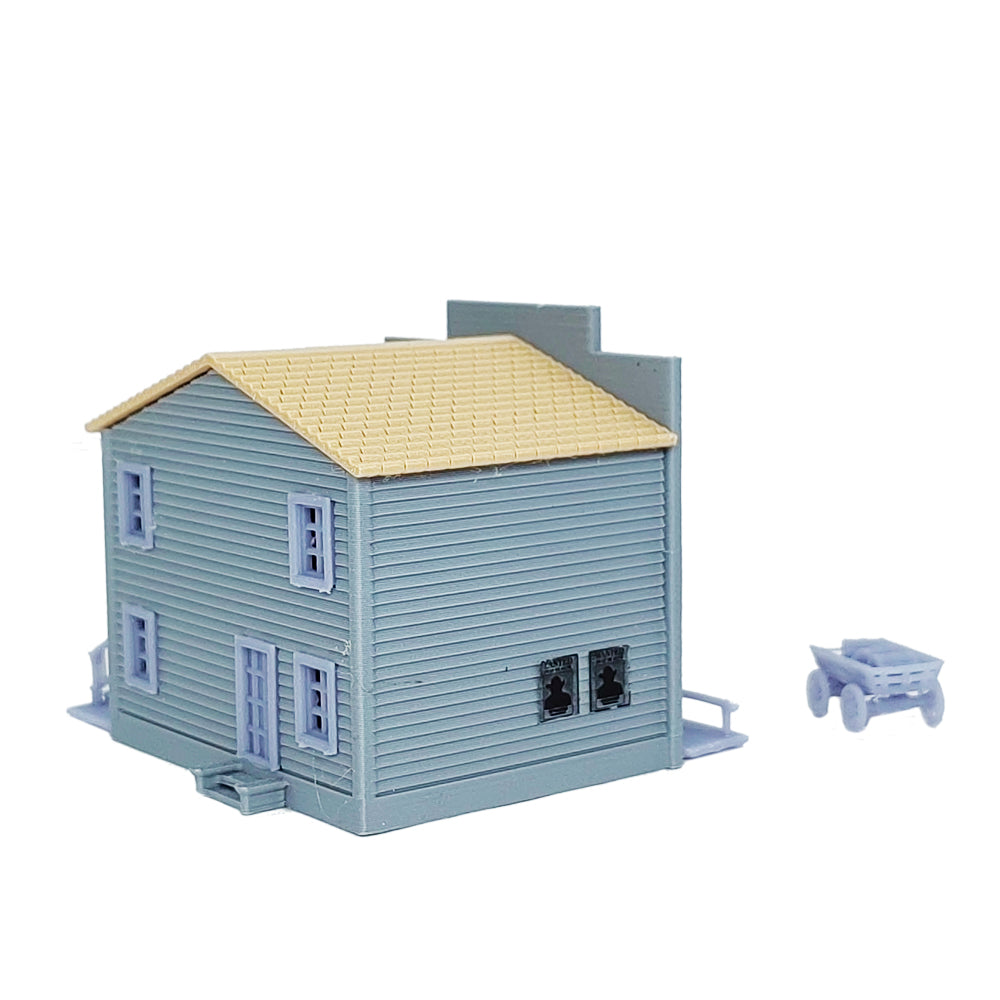 Old West Bank/Office Building 1:160 N Scale – Outland Models