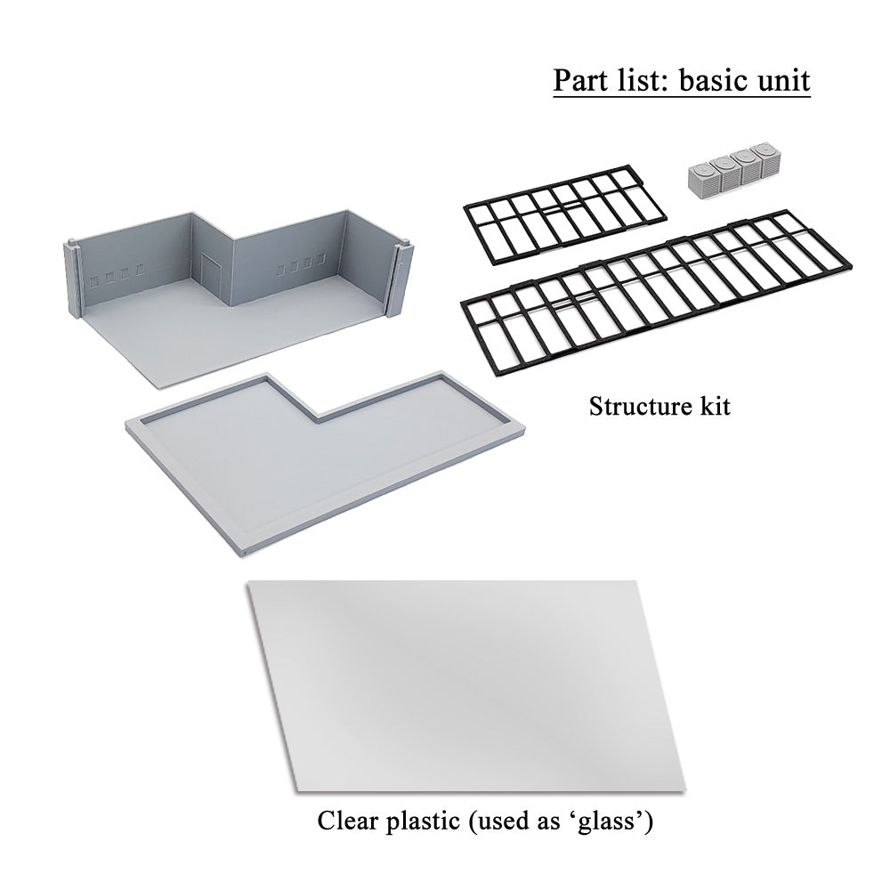 Modern Commercial Skyscraper Corner-Stack Unit 1:64 S Scale – Outland ...