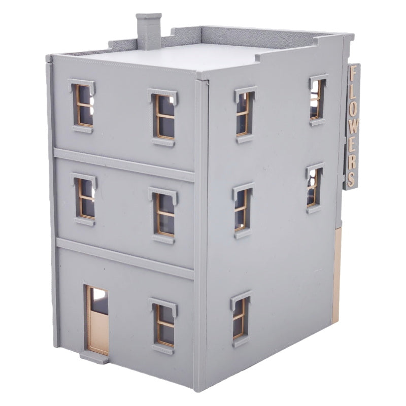 Classic City Shop/Store (3-Story) 1:87 HO Scale – Outland Models