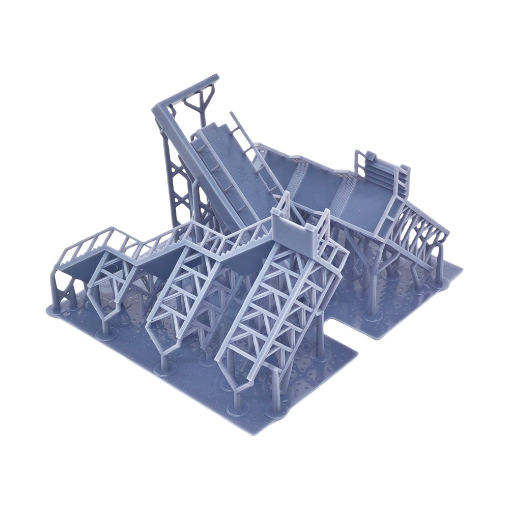 3D Printed Model Kit HO Scale Overhead Footbridge With Canopy - 1:87 ...