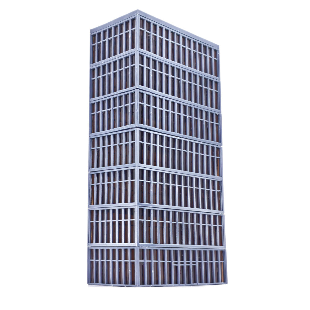 Modern 7-story Commercial Building Full Glass 1:160 N Scale – Outland ...