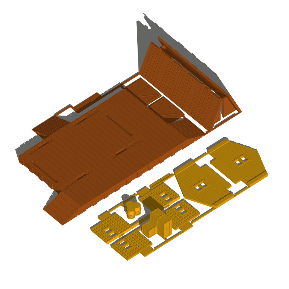Freight Depot / Warehouse 1:87 HO Scale – Outland Models