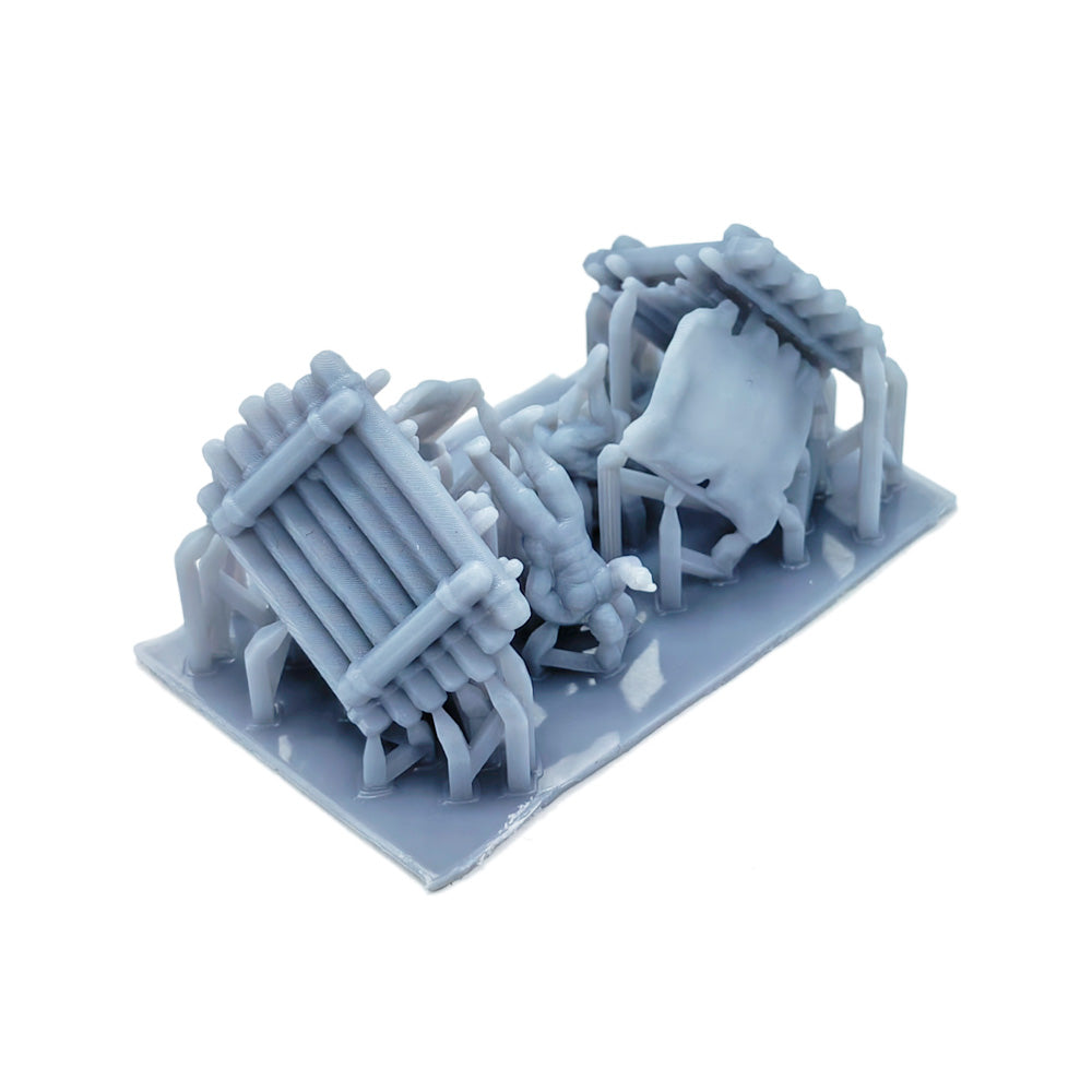 Small Raft Set with Figures 1:87 HO Scale – Outland Models