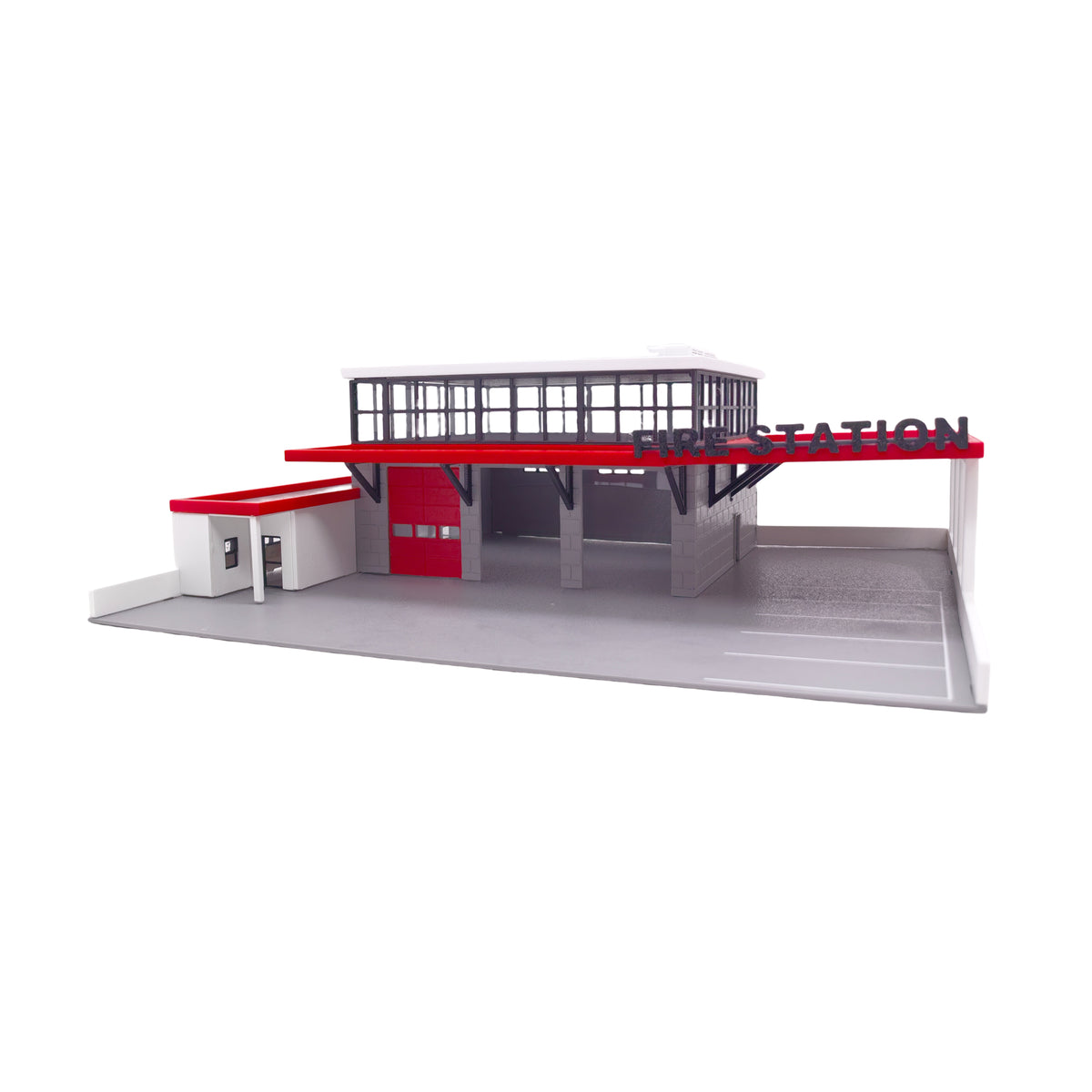 Modern Style Fire Dept Station 1:64 S Scale – Outland Models