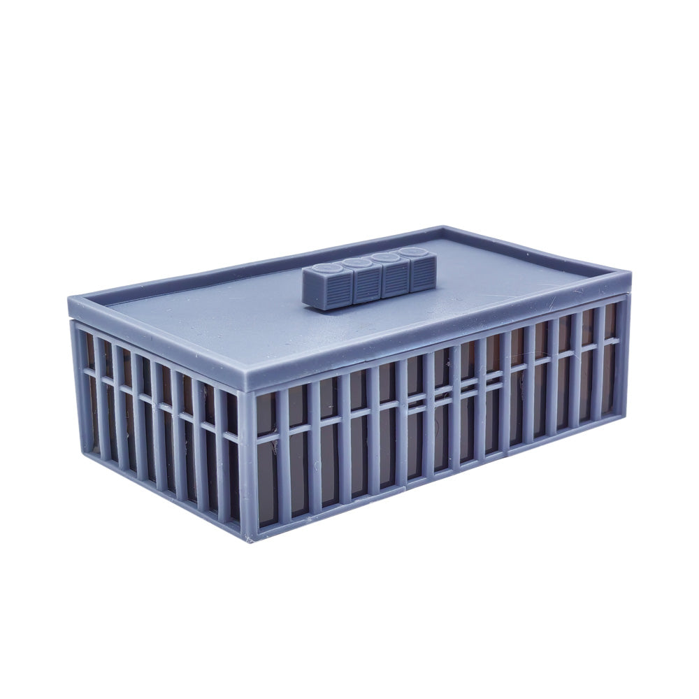 Modern Commercial Box Building Full Glass Stackable 1:220 Z Scale ...