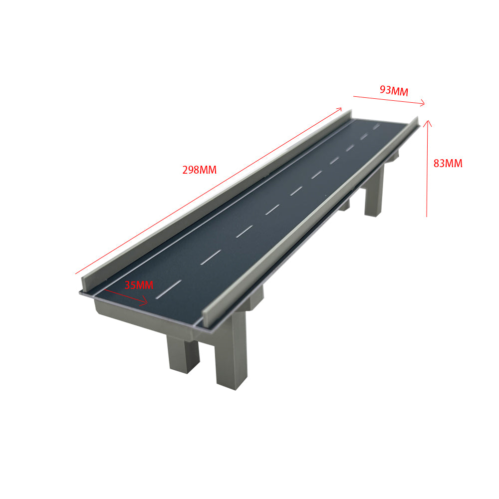 2-Lane Highway Bridge Unit 298 mm long 1:87 HO Scale – Outland Models