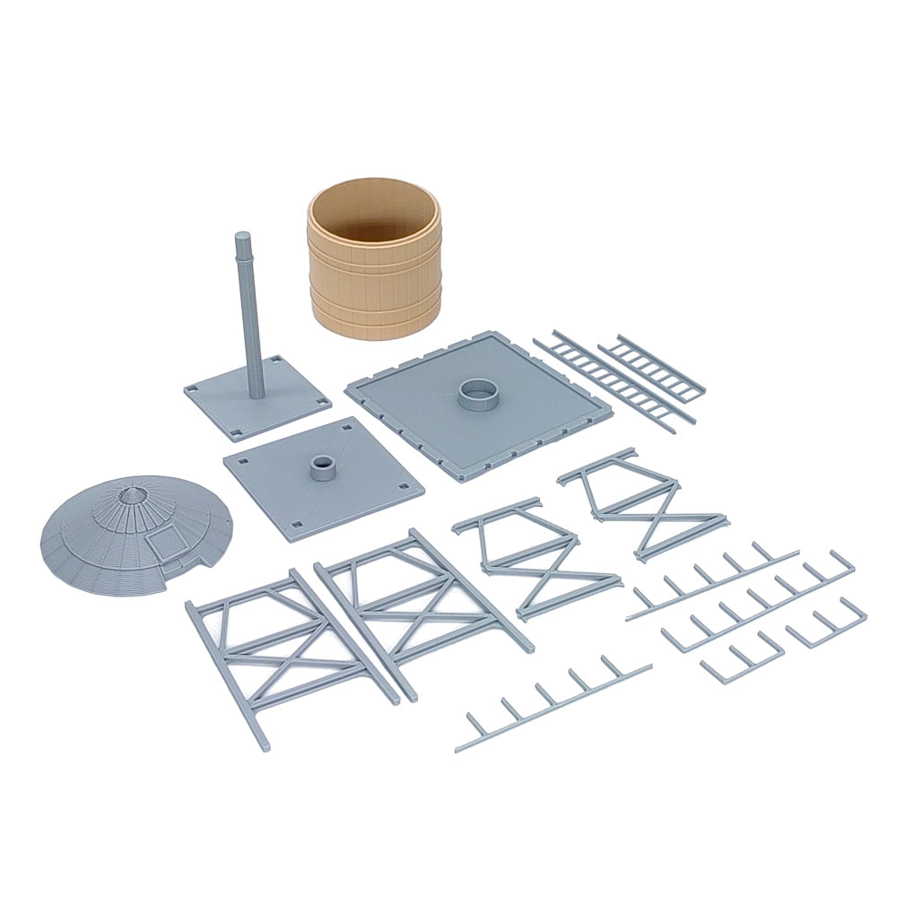 Trackside Water Tower (Wood Style) S Scale 1:64 – Outland Models