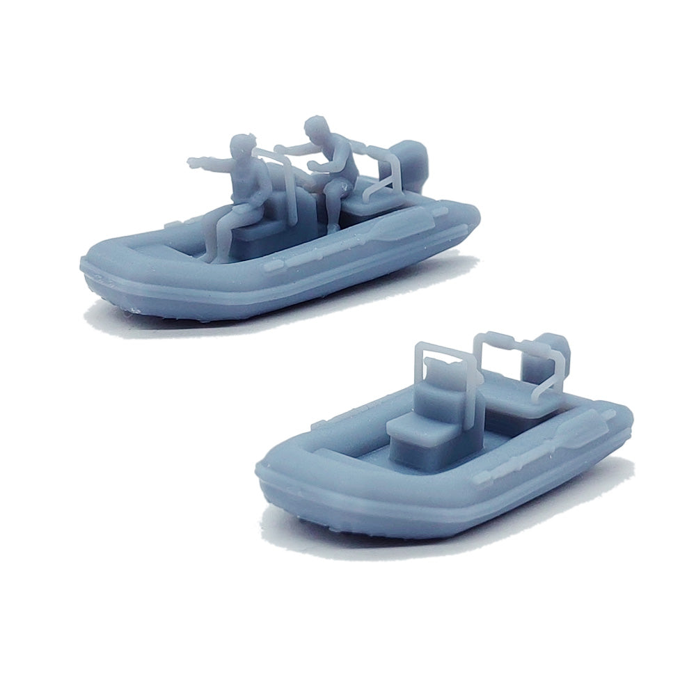 Speedboat Set with Figures 1:87 HO Scale – Outland Models