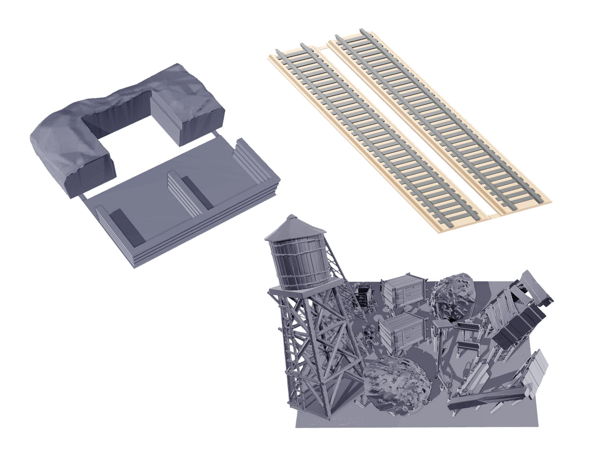 Ore Mining Accessory Set 1:64 S Scale – Outland Models