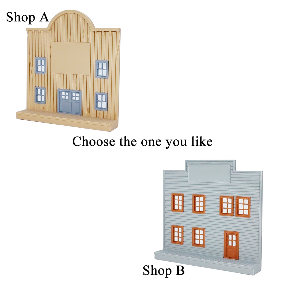 Old West Style Background Building(Storefront) HO Scale 1:87 – Outland ...