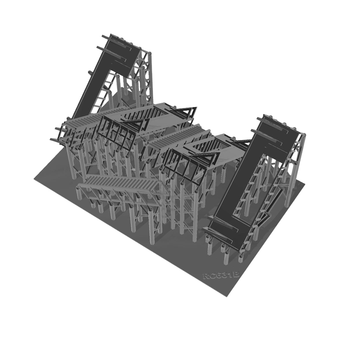 Fire Escape Stairs Set 1:160 N Scale – Outland Models