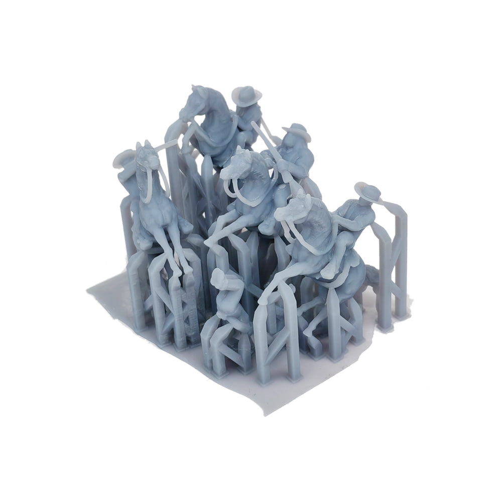 Old West Cowboy on Horse Figure Set 1:64 S Scale – Outland Models