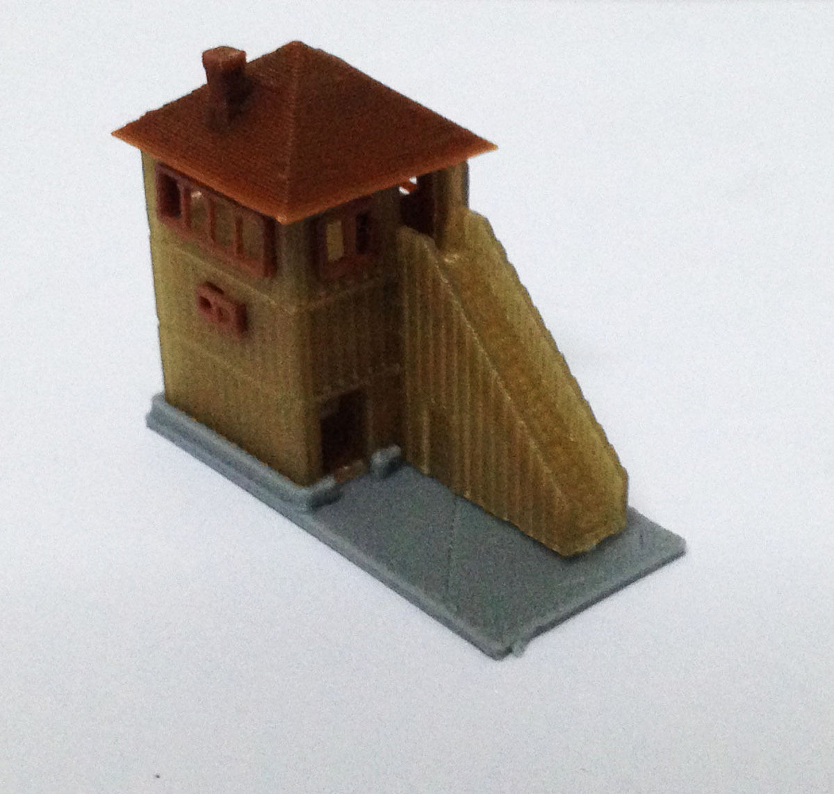 Wood Style Signal Tower / Watchtower N Scale Outland Models Train Rail