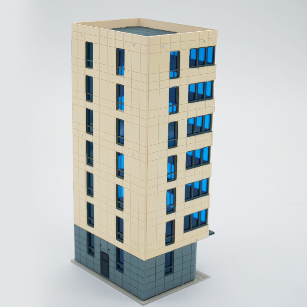 Colored Modern City Building Tall Apartment N Scale Outland Models Rai