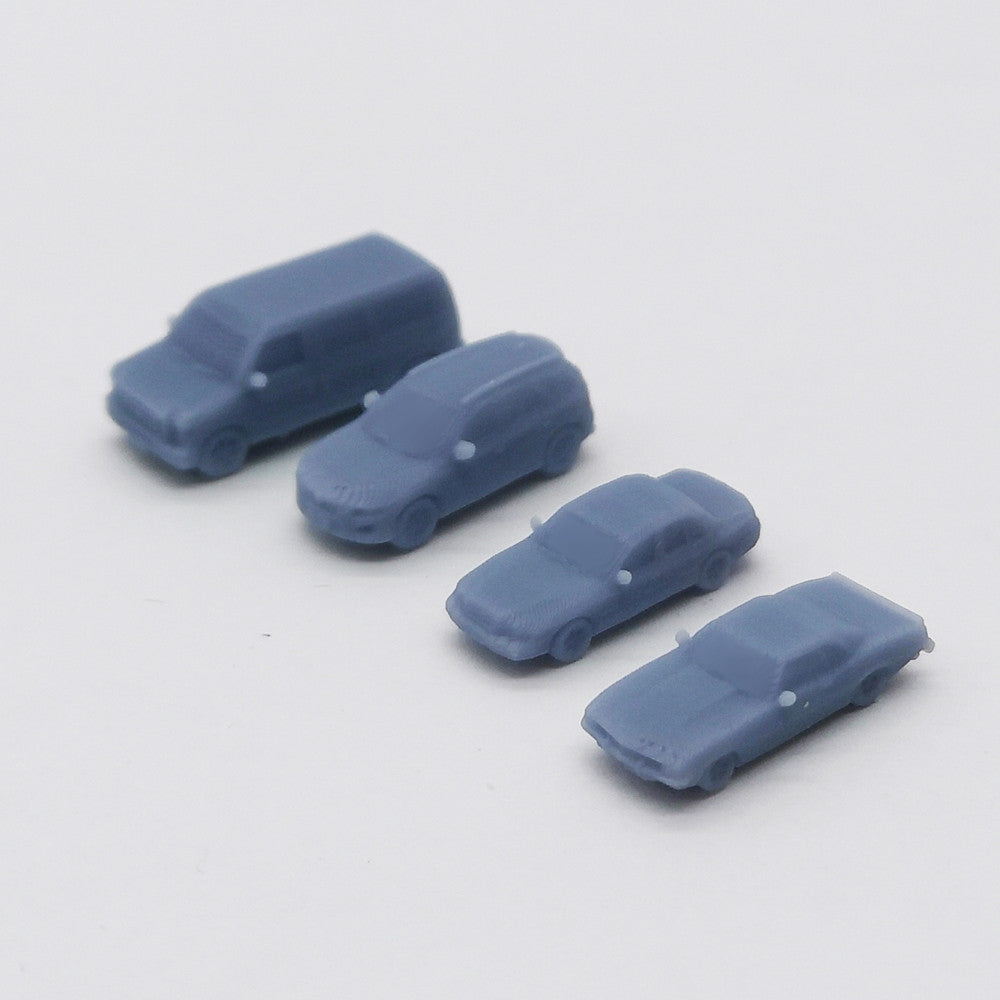 Outland Models Model Railroad Layout Modern Car Set Muscle Sedan SUV V