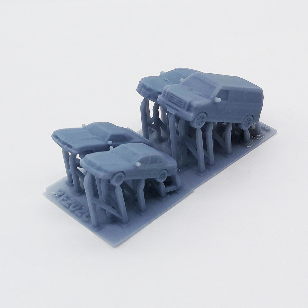 Outland Models Model Railroad Layout Modern Car Set Muscle Sedan SUV V