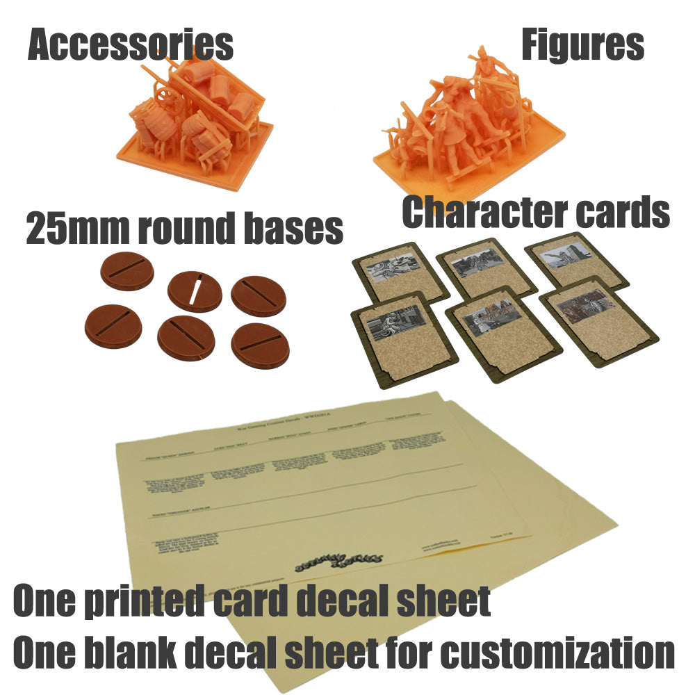 Bloody West Series Cowboy & Terrain Mega Set 28mm Scale – Outland Models