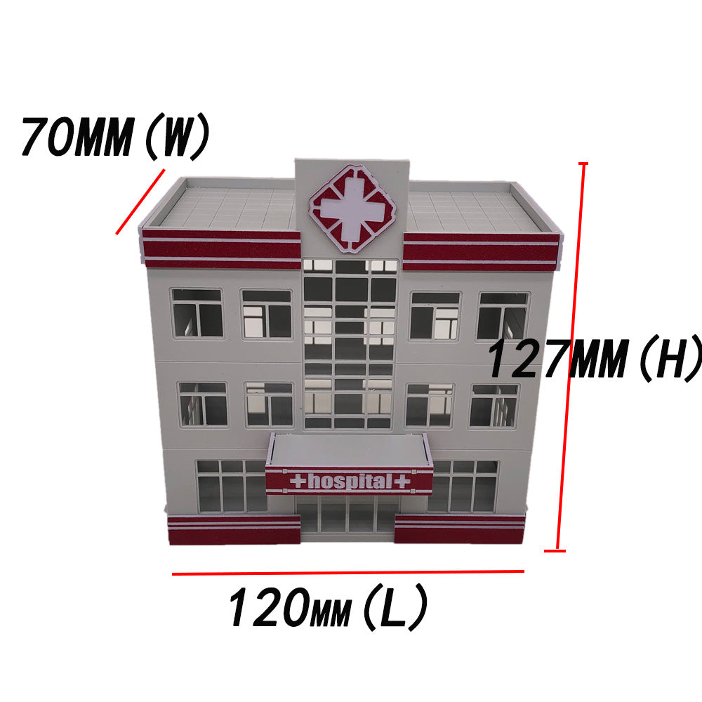 Modern Medical Centre Hospital Building HO Scale – Outland Models