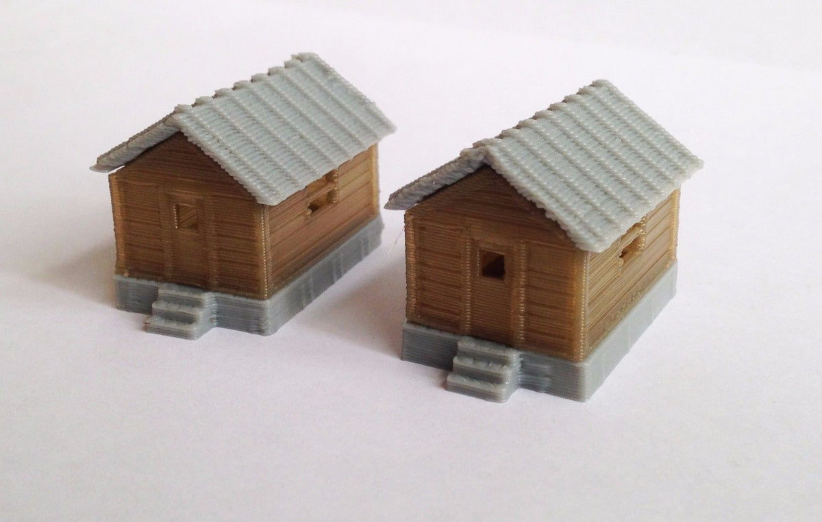 Country Farm House Shed Cottage Set N Scale Outland Models Train Railw