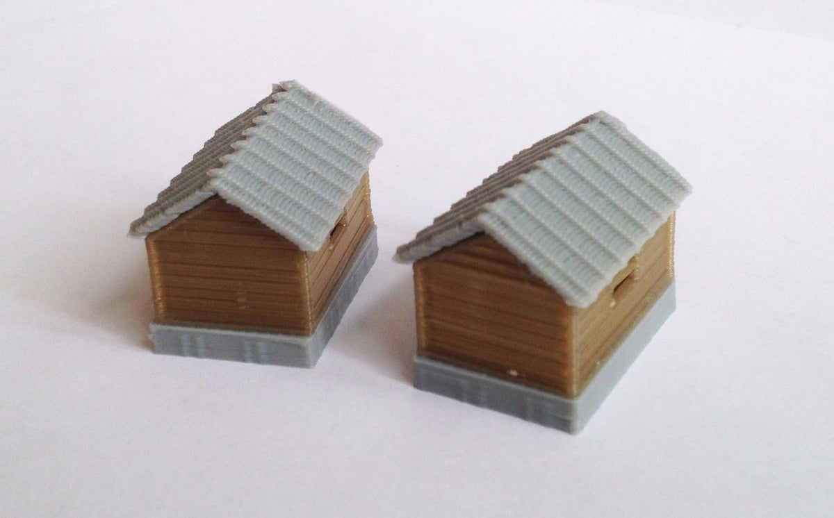 Country Farm House Shed Cottage Set N Scale Outland Models Train Railw