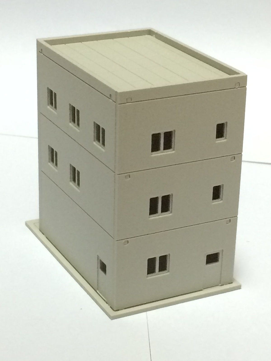 Modern 3-Story Building / Shop A Unpainted N Scale 1:160 Outland Model ...