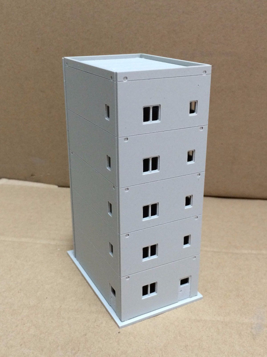 Modern Building 5-Story Apartment Unpainted N Scale 1:160 Outland Mode ...
