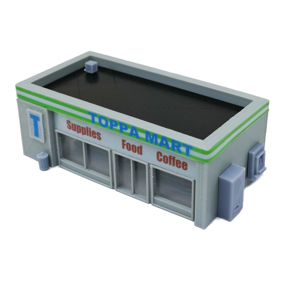 Convenience Store & Accessories 1:87 HO Scale – Outland Models