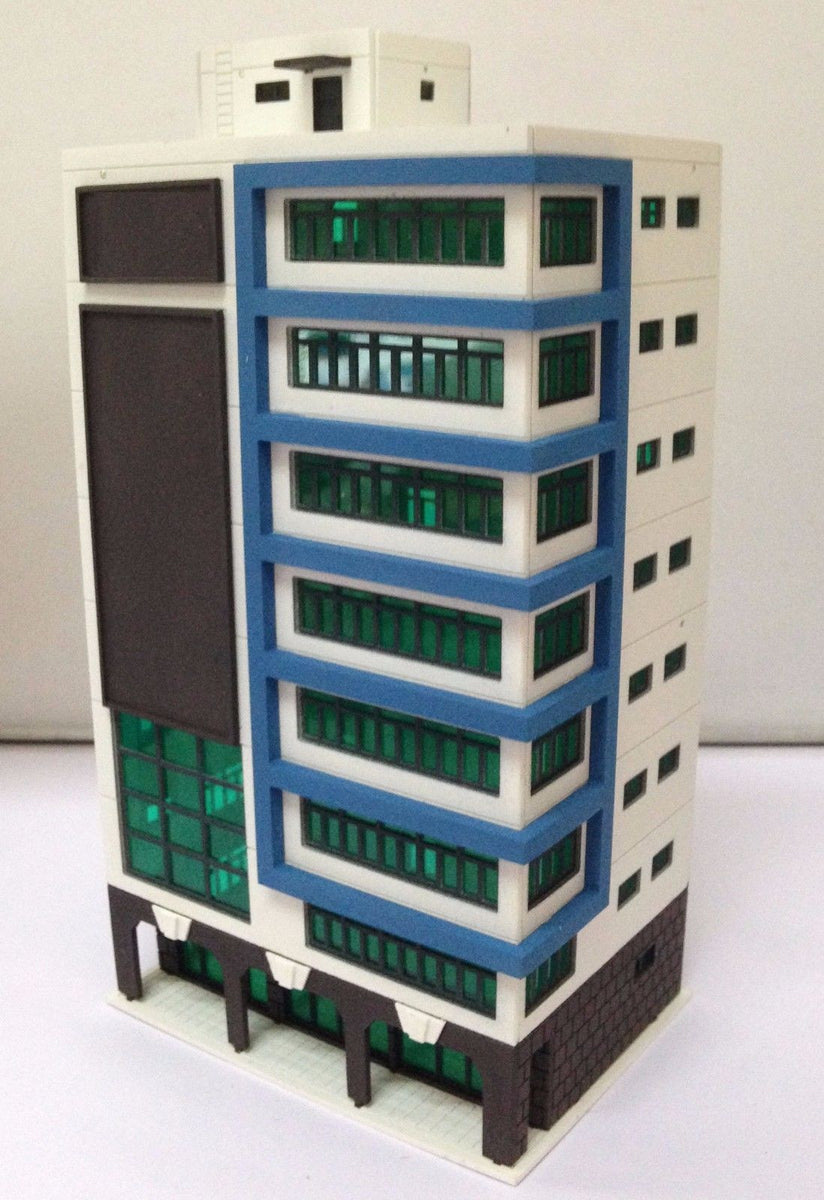 Colored Modern City Building Tall Shopping Mall N Scale Outland Models