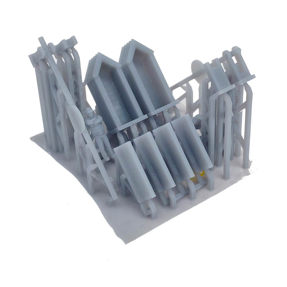 Security Guard Post Set w Figures Z/N/HO/S Scale(Choose your scale ...
