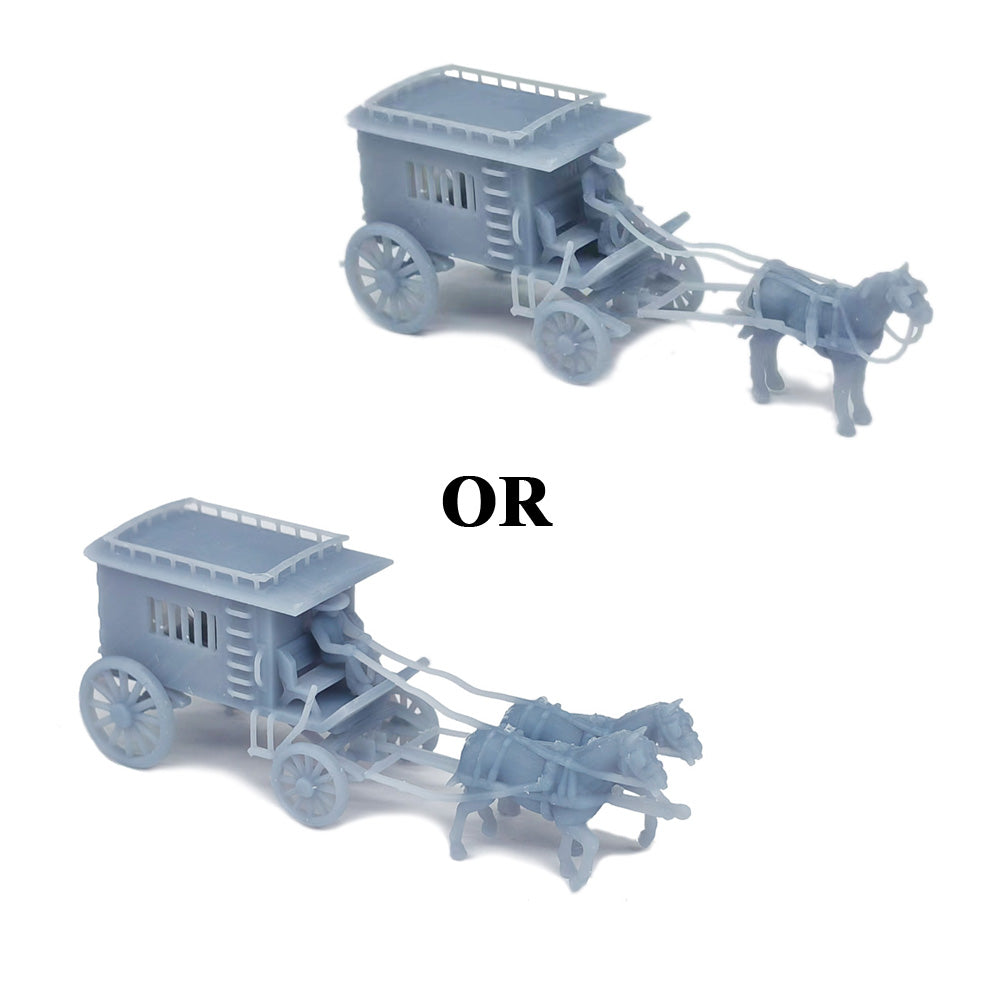 Old West Horse Carriage Jail Wagon – Outland Models