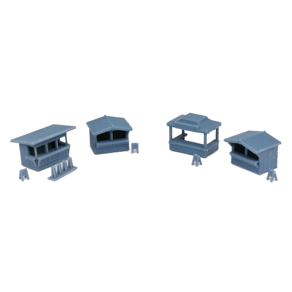 Festival / Carnival Market Stall Set 1:220 Z Scale – Outland Models
