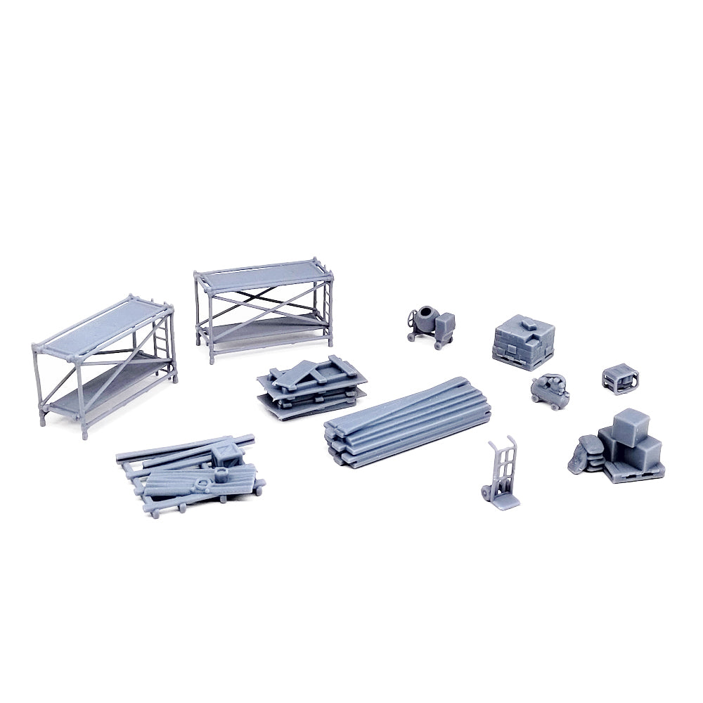 Outland Models Scenery Miniature Construction Site Accessory Set 1:64