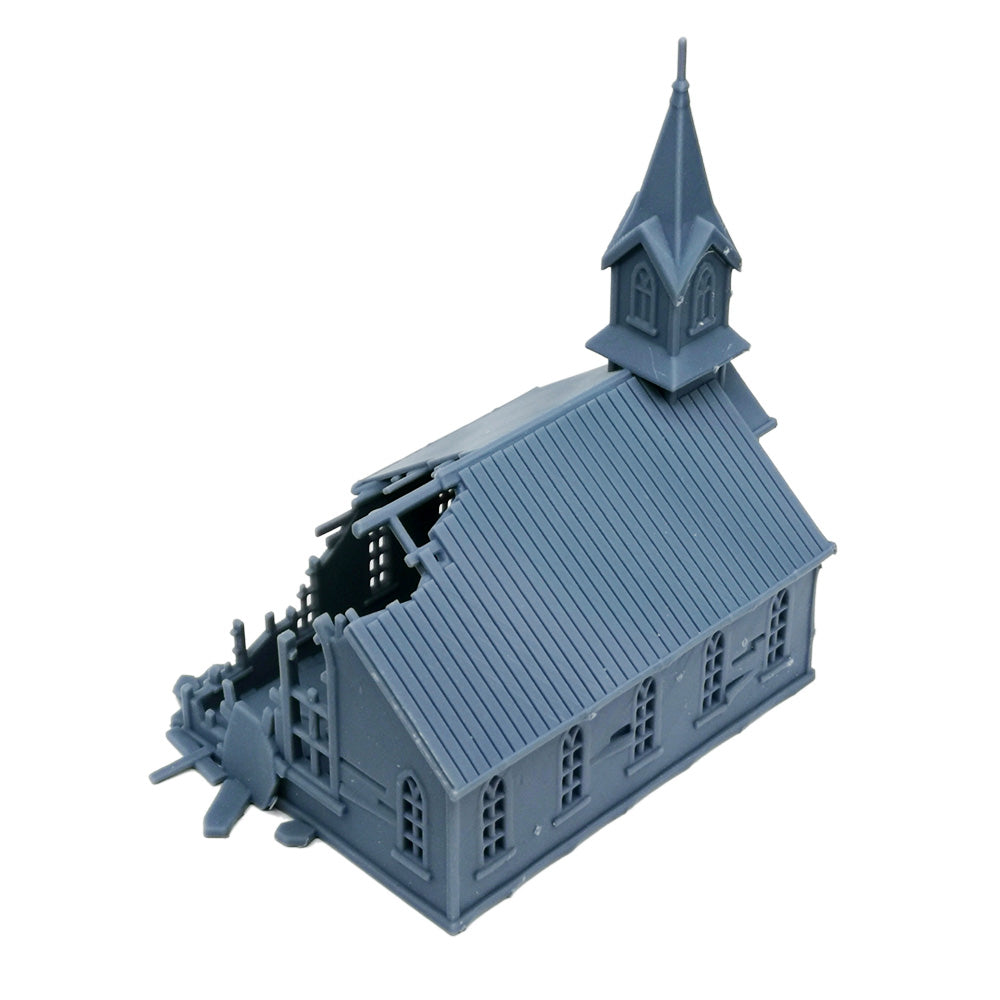 Damaged Church 1:220 Z Scale – Outland Models