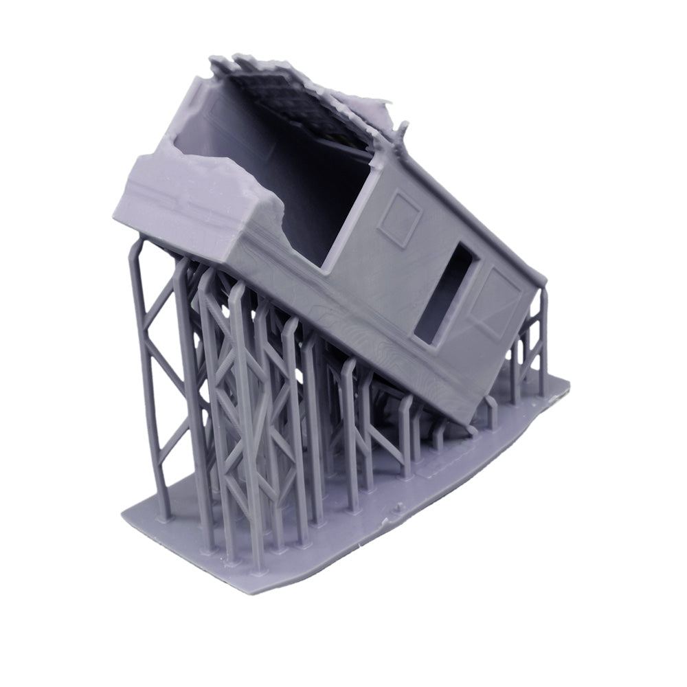 Abandoned Prefab House 1:87 HO Scale – Outland Models