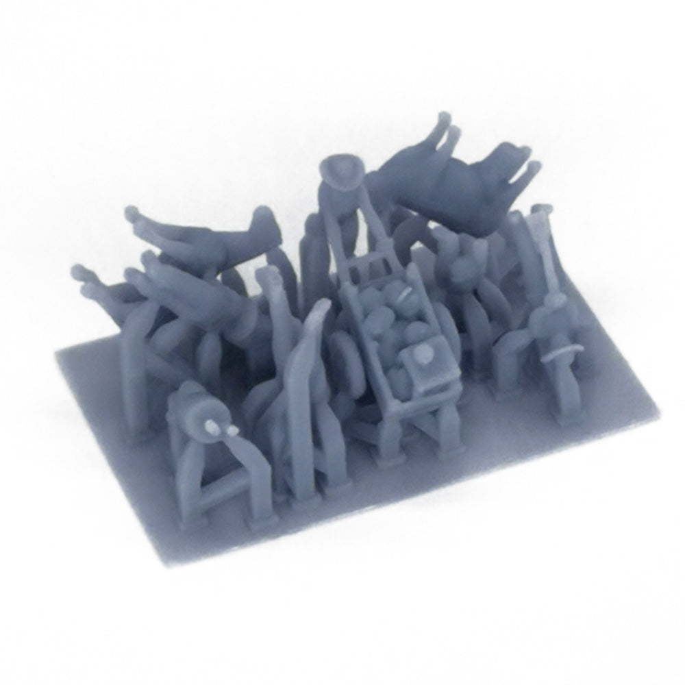 Country Farmer Peasant Figure Set Z Scale 1:220 – Outland Models